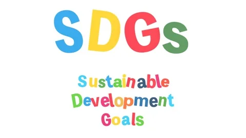 Loop animation with SDGs logo swinging (... | Stock Video | Pond5