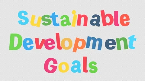 Loop animation with SDGs logo swinging (... | Stock Video | Pond5