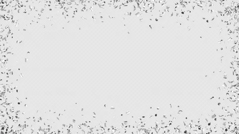 Loop animation silver confetti on Alpha ... | Stock Video | Pond5