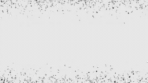 Loop animation silver confetti on Alpha ... | Stock Video | Pond5