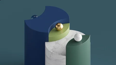 loop animation of simple geometric shape... | Stock Video | Pond5