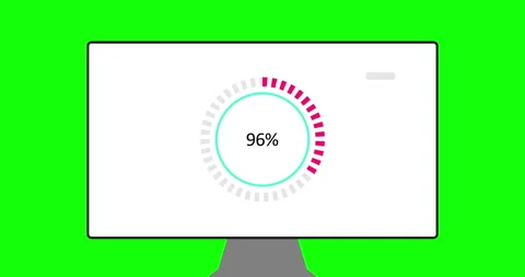Loop animation of simple round graph Ani... | Stock Video | Pond5