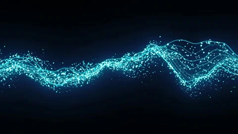 loop animation of wavy strings with a lo... | Stock Video | Pond5