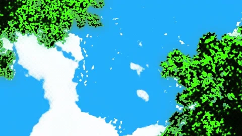 Loop background with summer sky and leav... | Stock Video | Pond5