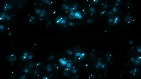 Loop blue star bubbles particles floatin... | Stock Video | Pond5