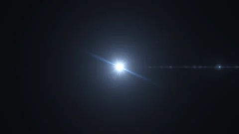 Loop center blue star optical lens flare... | Stock Video | Pond5