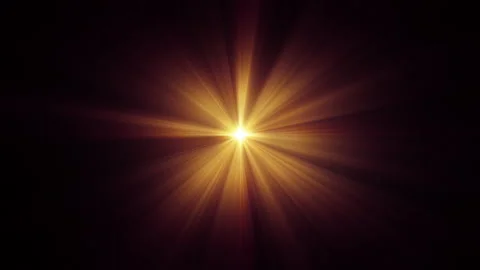 Loop center rotating optical lens flares... | Stock Video | Pond5