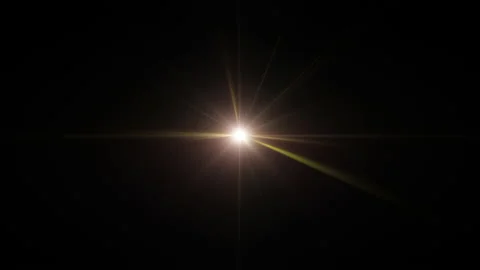 Loop center white gold star optical flar... | Stock Video | Pond5