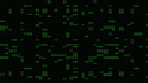Loop Complex Geometric Pattern in ASCII ... | Stock Video | Pond5