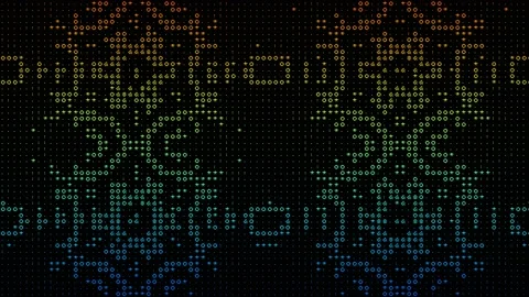 Loop Complex Geometric Pattern in ASCII ... | Stock Video | Pond5