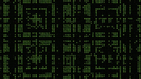Loop Complex Geometric Pattern in ASCII ... | Stock Video | Pond5