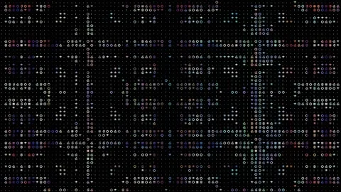 Loop Complex Geometric Pattern in ASCII ... | Stock Video | Pond5