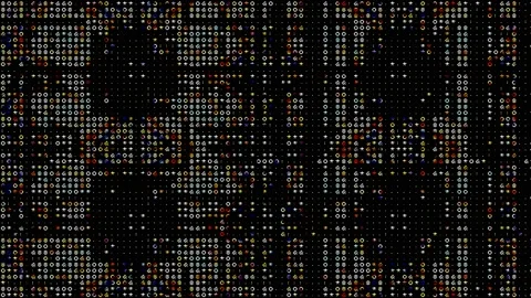 Loop Complex Geometric Pattern in ASCII ... | Stock Video | Pond5