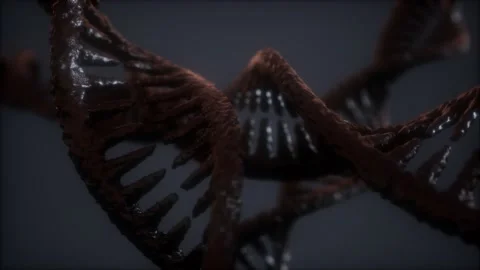 loop double helical structure of dna str... | Stock Video | Pond5
