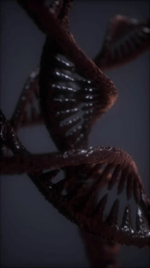loop double helical structure of dna str... | Stock Video | Pond5