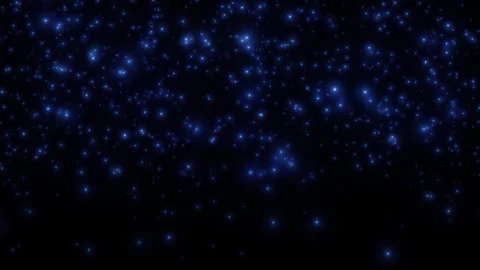Loop falling glow flickering blue partic... | Stock Video | Pond5