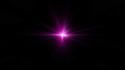Loop glow pink star optical flare shine ... | Stock Video | Pond5