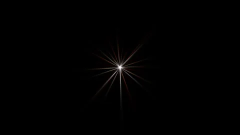 Loop glow star optical lens flares shine... | Stock Video | Pond5