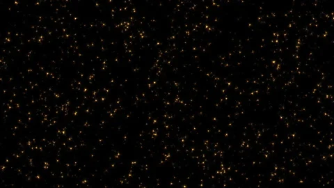 Loop gold stars animation on black abstr... | Stock Video | Pond5