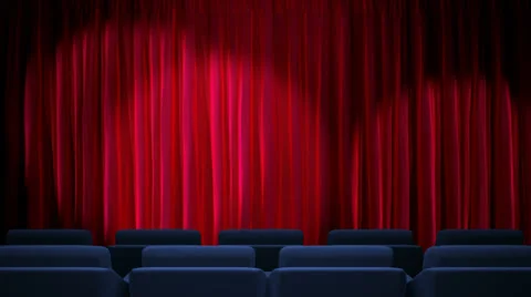 Loop light on red fabric curtain | Stock Video | Pond5