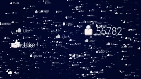 Loop many likes zoom in looping backgrou... | Stock Video | Pond5