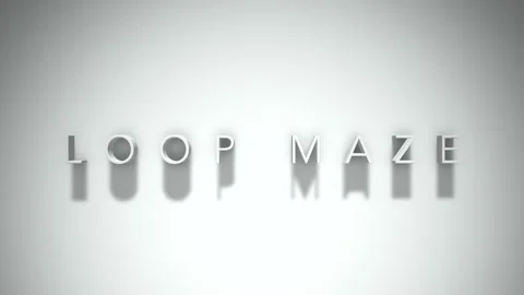loop maze 3D title animation with shadow... | Stock Video | Pond5