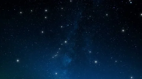 Loop motion stars which are falling and ... | Stock Video | Pond5