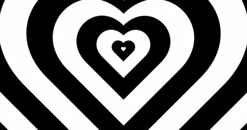 Loop optical illusion heart background. ... | Stock Video | Pond5