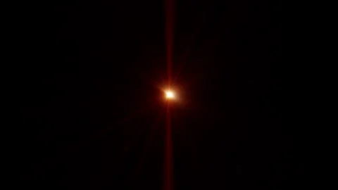 Loop orange gold optical lens flare radi... | Stock Video | Pond5