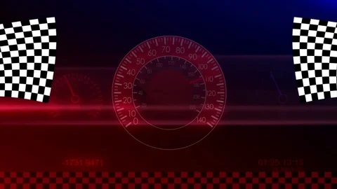 Loop-Ready Racing Flags Waving Motion Ba... | Stock Video | Pond5