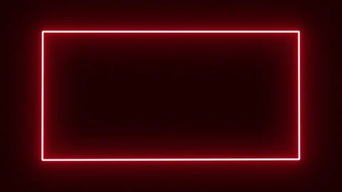 loop red neon frame. background animatio... | Stock Video | Pond5