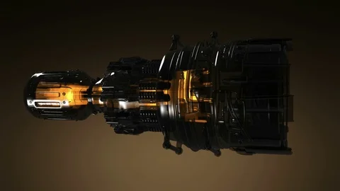 loop rotate jet engine turbine of plane,... | Stock Video | Pond5
