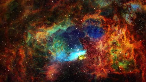 Loop Space Flight deep space exploration... | Stock Video | Pond5