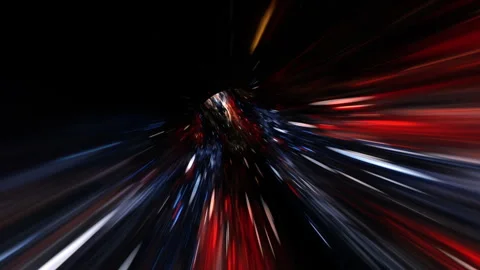 Loop space flight hyperspace warp tunnel... | Stock Video | Pond5