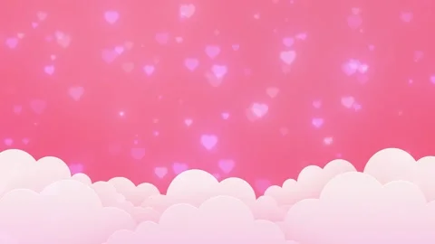 Loop video. Pink sky. 2D animation of pi... | Stock Video | Pond5