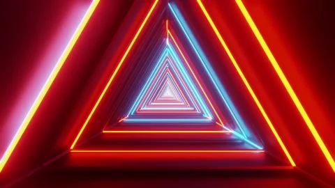 Loop VJ animation background. Triangular... | Stock Video | Pond5