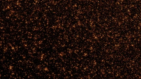 Loop yellow orange star particles animat... | Stock Video | Pond5