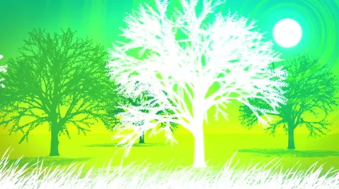 Loopable Animated Background Four Season... | Stock Video | Pond5