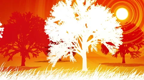 Loopable Animated Background Four Season... | Stock Video | Pond5