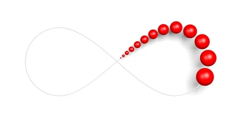 Loopable animated infinity sign, preload... | Stock Video | Pond5