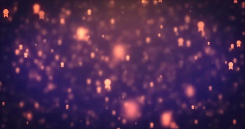 Loopable animation modern moving orange ... | Stock Video | Pond5