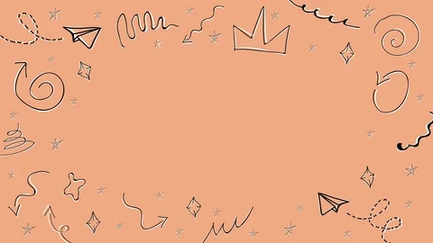 Loopable animation of simple doodles on ... | Stock Video | Pond5