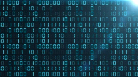 Loopable binary code background animatio... | Stock Video | Pond5