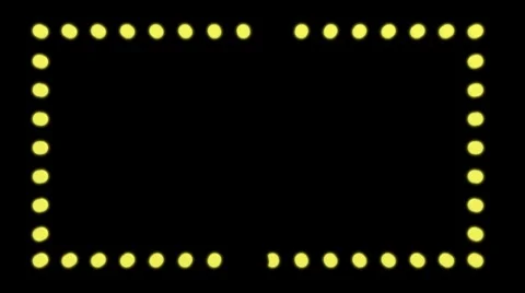 Loopable chasing lights border | Stock Video | Pond5