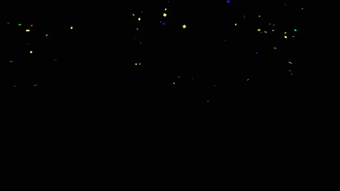 Loopable confetti canon animation in bla... | Stock Video | Pond5