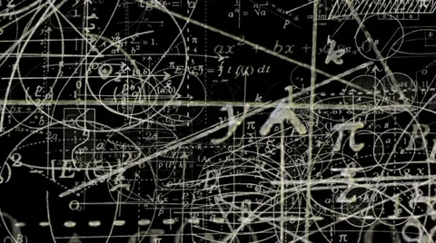 Loopable Math Symbols Journey Flying Thr... | Stock Video | Pond5