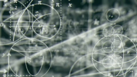 Loopable Math Symbols Journey Flying Thr... | Stock Video | Pond5