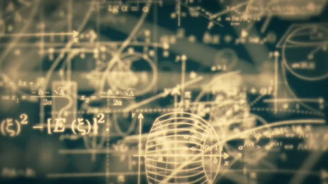 Loopable Math Symbols Journey Flying Thr... | Stock Video | Pond5