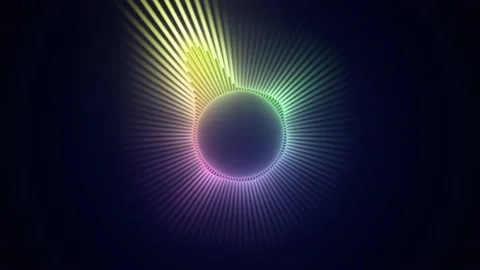 Loopable rainbow colored VJ motion graph... | Stock Video | Pond5