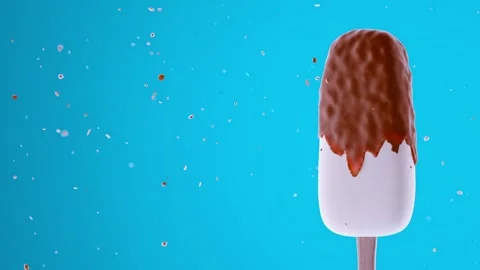 Looped 3D animation of chocolate coating... | Stock Video | Pond5